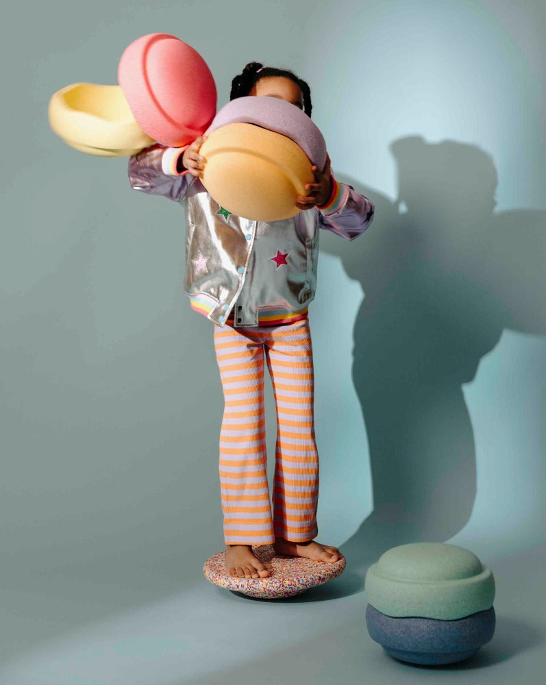 Stapelstein regenboog pastel + super confetti balance board – PSikhouvanjou