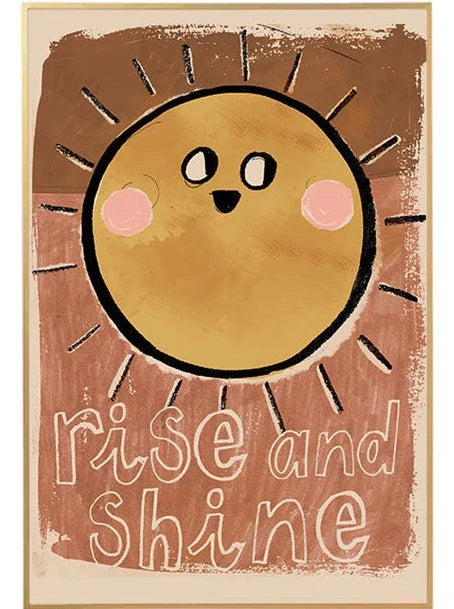Studio loco poster rise & shine sun 50 x 70 cm – PSikhouvanjou