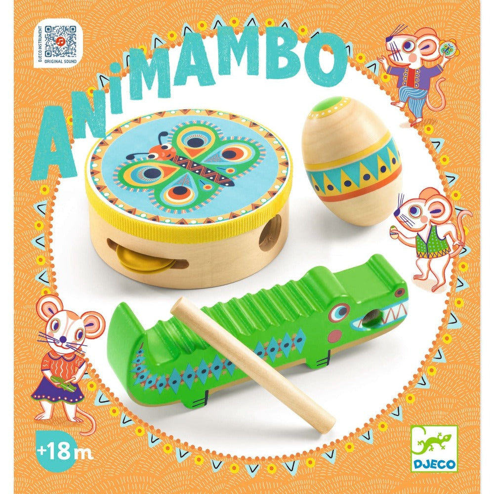 DJECO muziekinstrumenten set percussie animambo 18 mnd+ – PSikhouvanjou